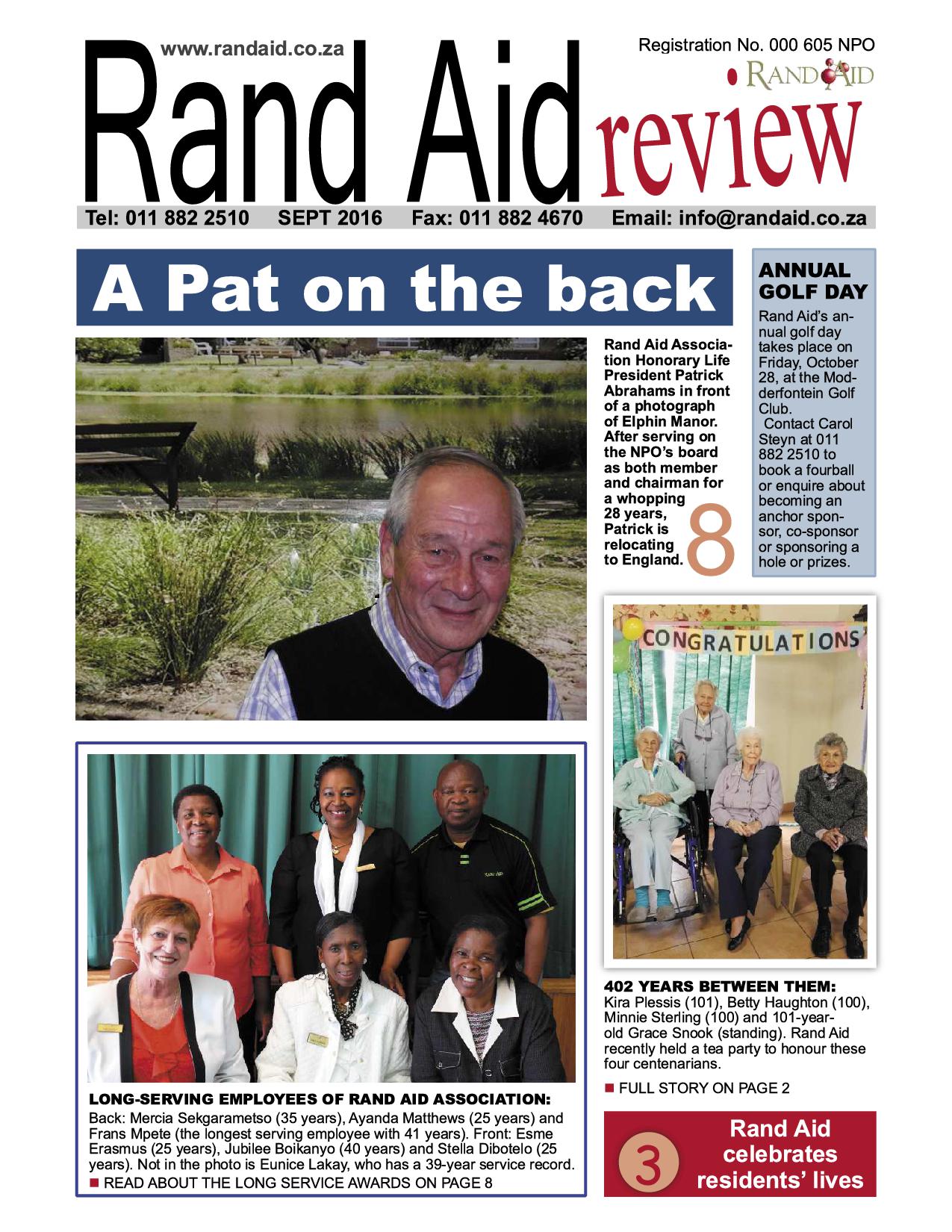 Rand Aid Review: Third 2016 – Rand Aid Association