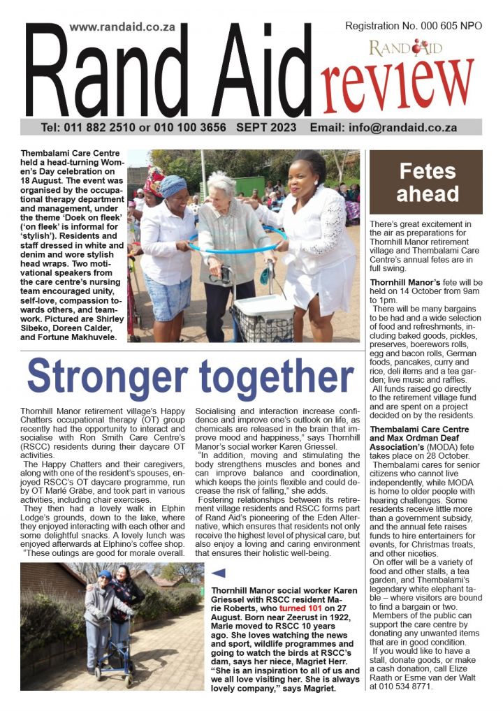 Rand Aid Review: Third 2023 – Rand Aid Association