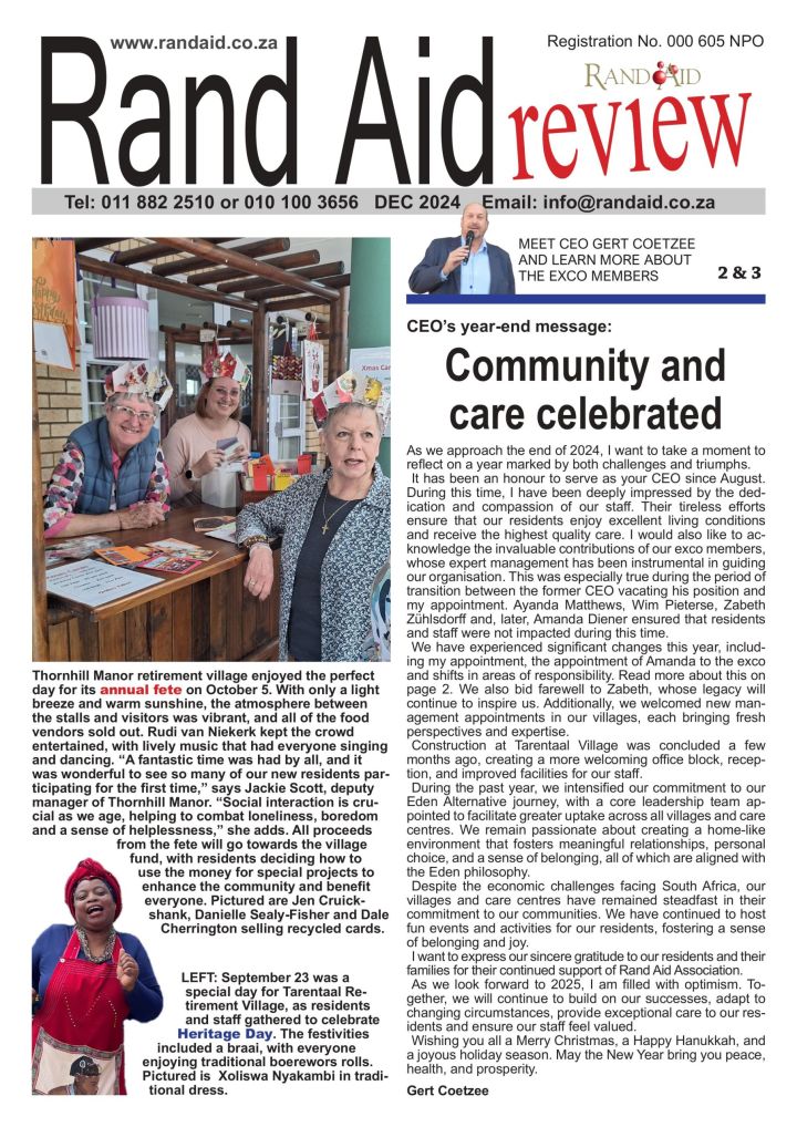 Rand Aid Review: Fourth 2024 – Rand Aid Association